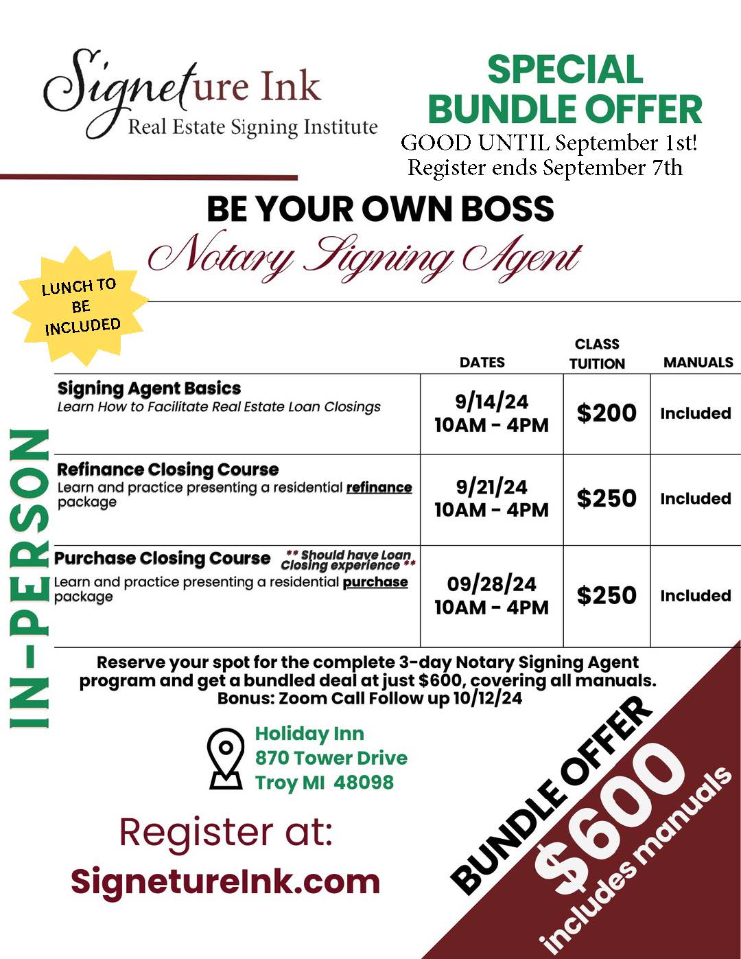 Signeture Ink Professional Notary Public Agency